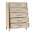 Benjara Ary Tall Dresser Chest, 5 Drawers, Black Bar Pulls, Light Brown ...