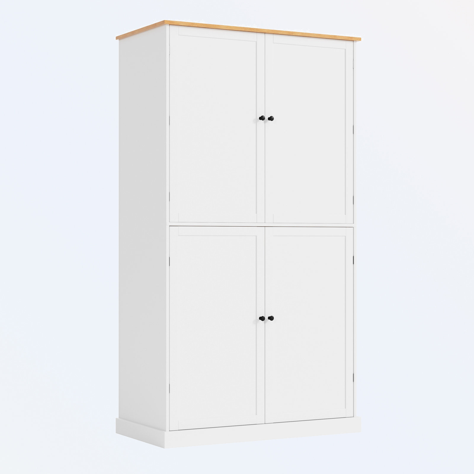 red chair Storage Cabinet with 2 Drawers, 2 Adjustable Shelves ...