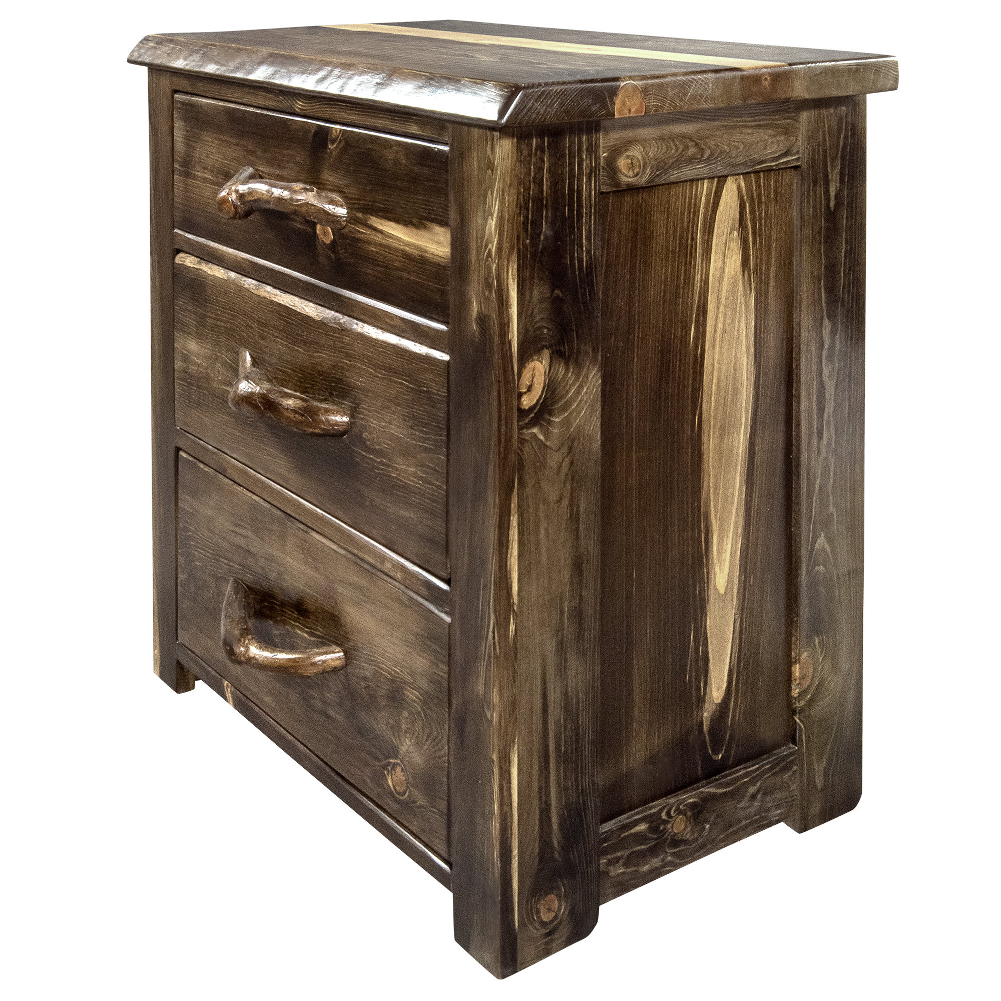 Loon Peak Commode en bois massif à 3 tiroirs Jaynee - Wayfair Canada