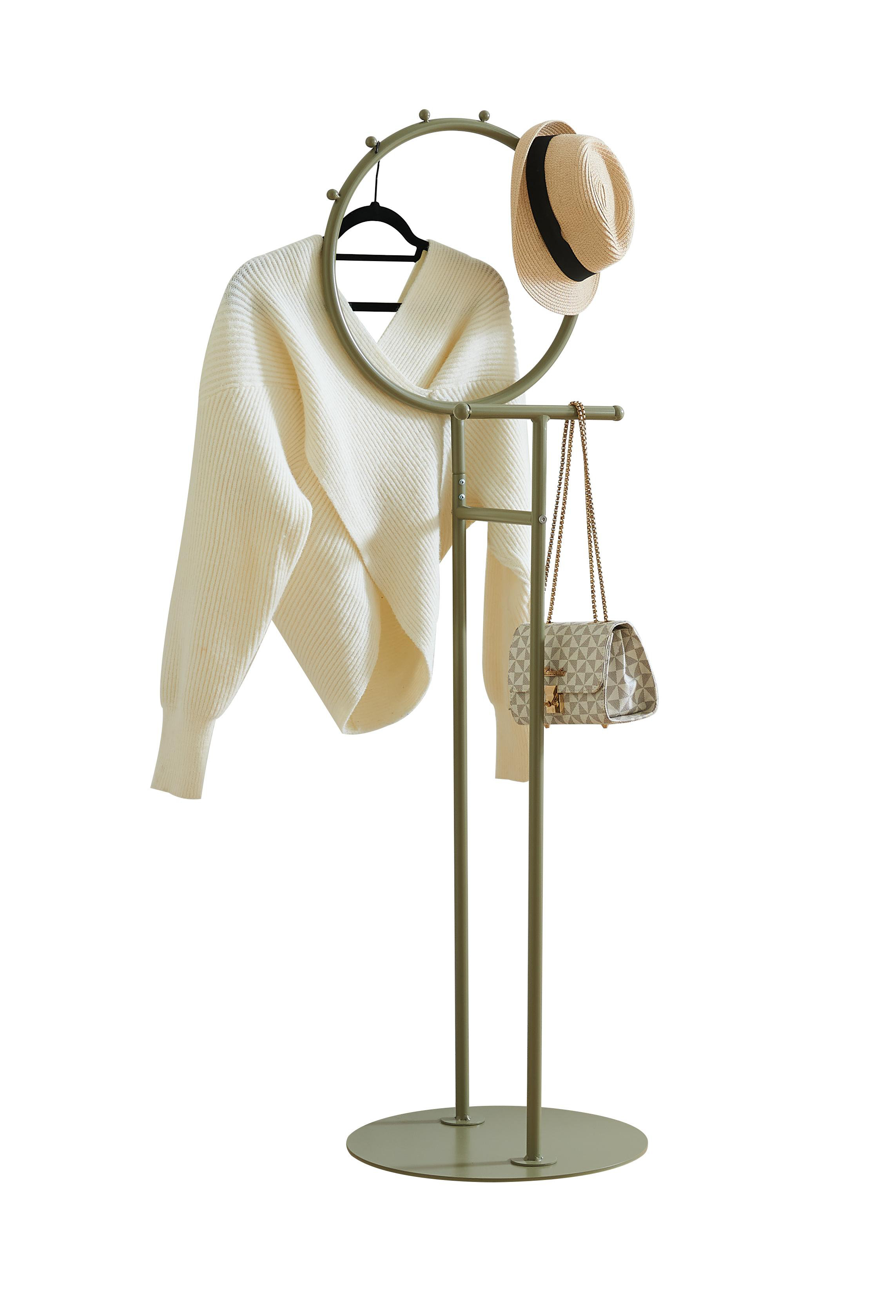 Latitude Run® Cheska Suit Valet Stand with Circular Frame - Tie Jacket ...