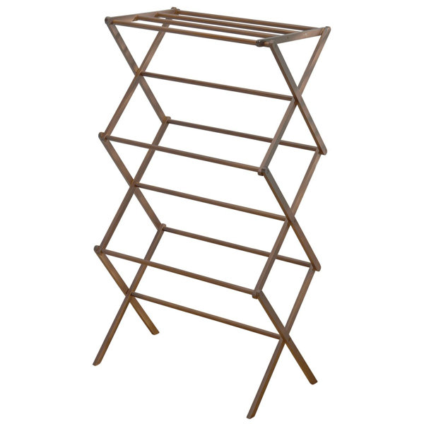 Rebrilliant Bamboo Foldable Accordion Drying Rack | Wayfair.co.uk