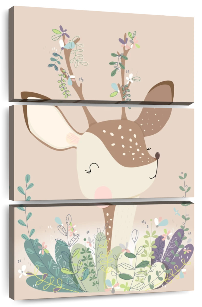 Zoomie Kids Ashelle Flowery Cartoon Dear | Wayfair