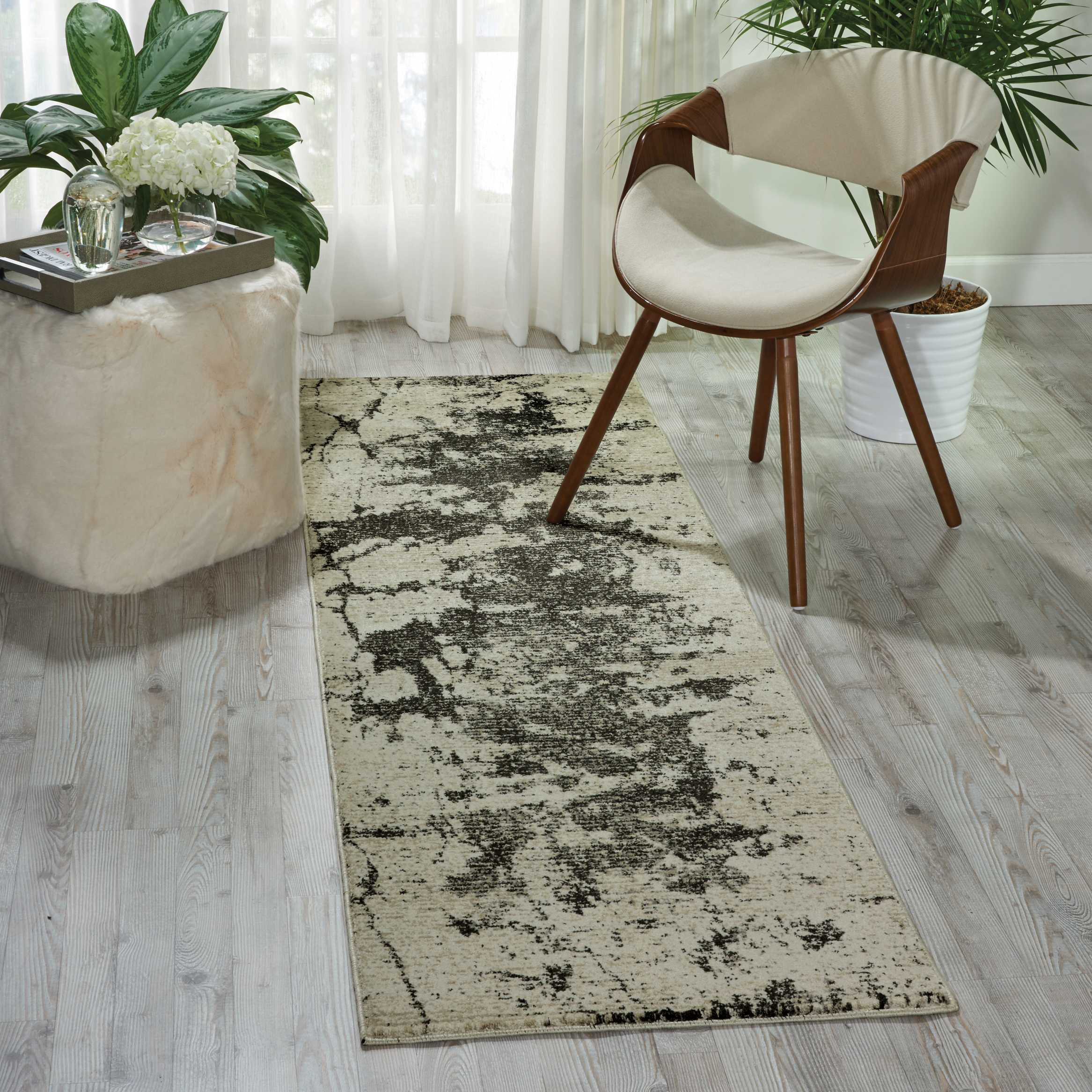 17 Stories Modern Contemporary Ivory Area Rug | Wayfair