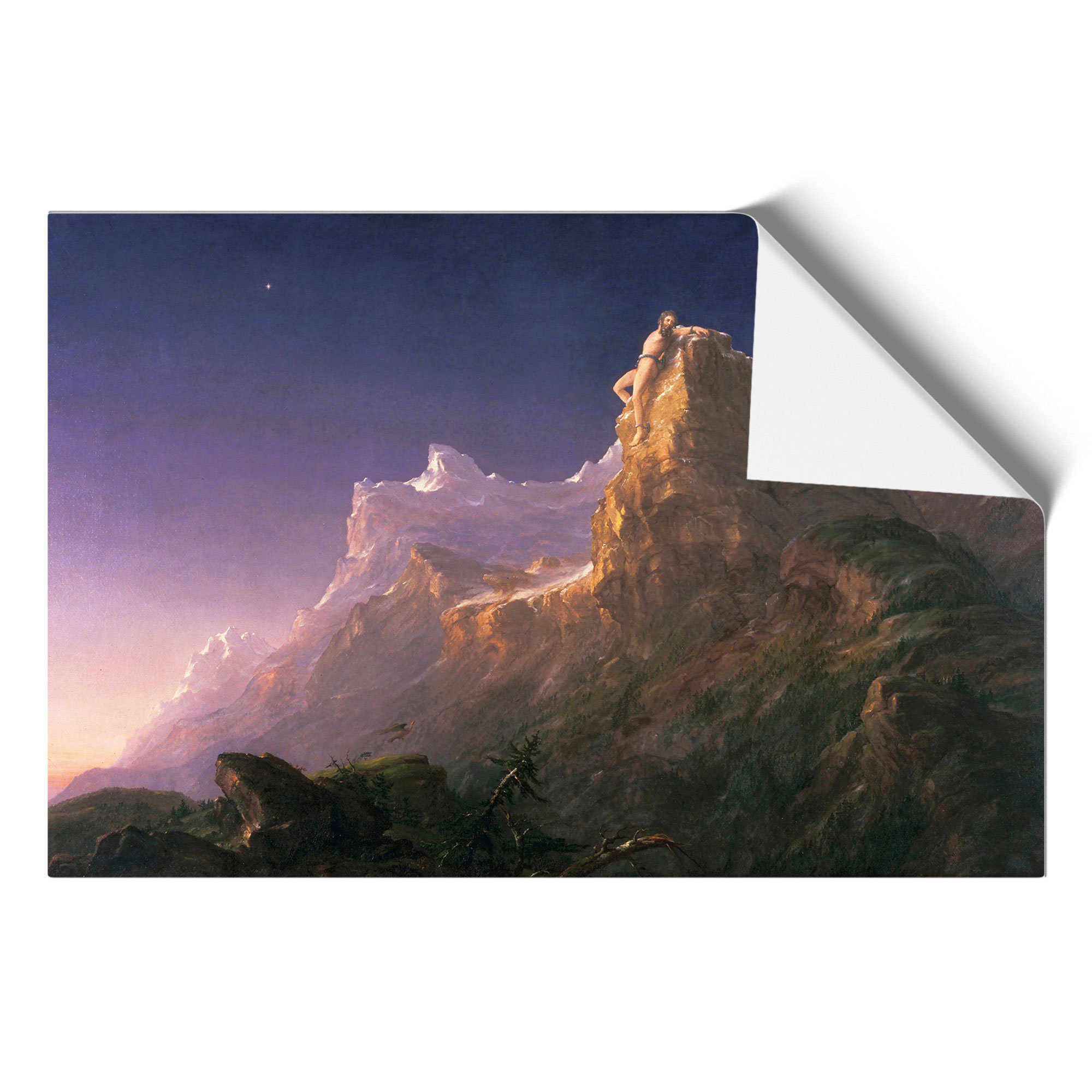 East Urban Home Prometheus Bound by Thomas Cole - Unframed Graphic Art ...