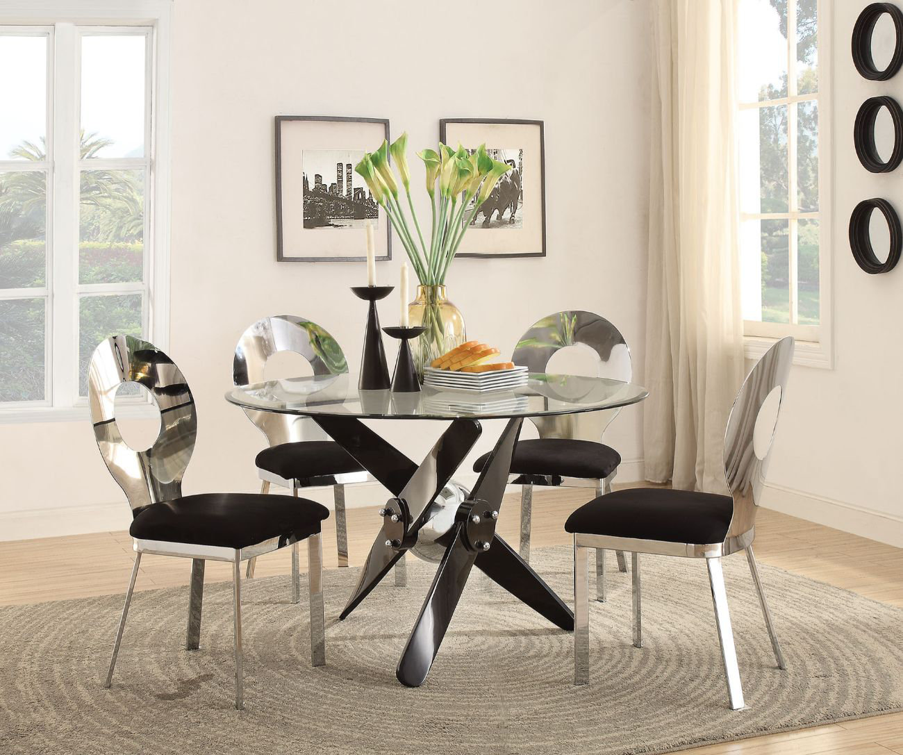 Orren Ellis Wakeisha 48" Trestle Dining Table | Wayfair