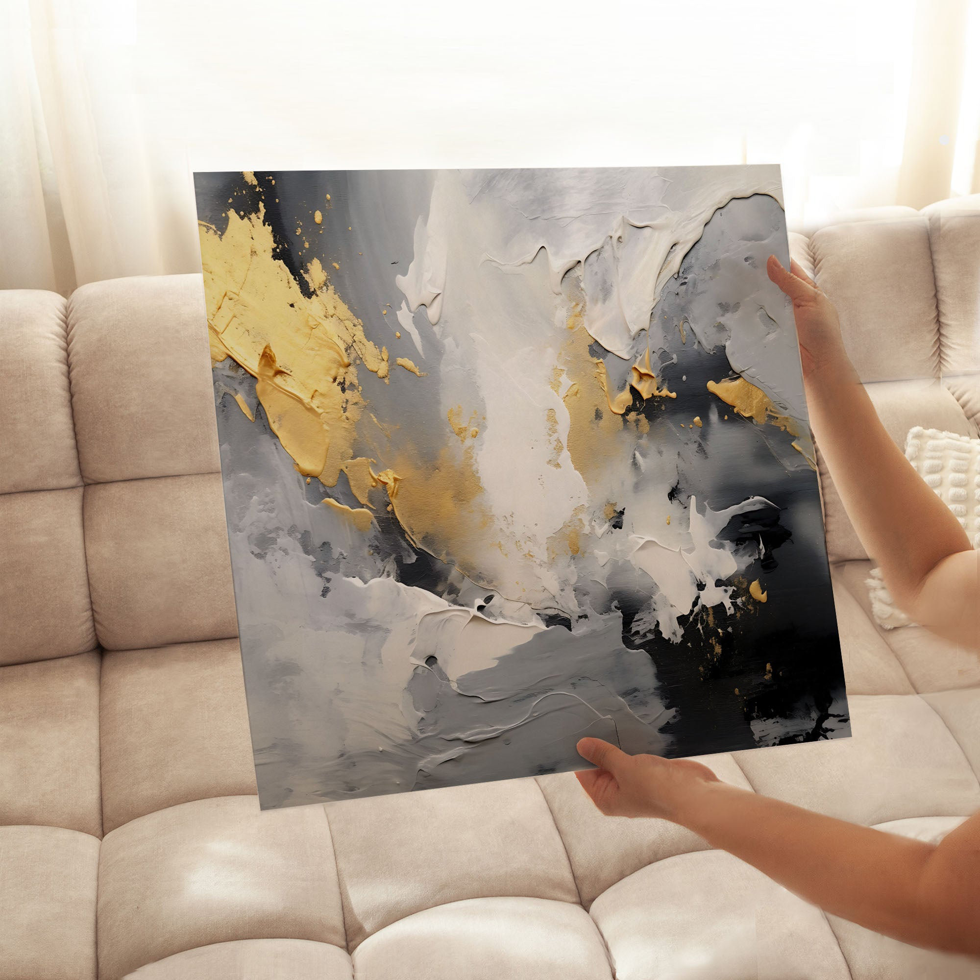 Mercer41 Abstract Chromatic Dance Transitional Unframed Art Print | Wayfair