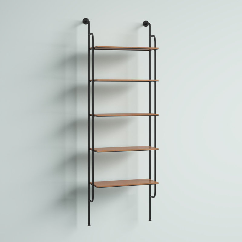 Steelside™ Metal 5 Shelves Wall Shelf & Reviews | Wayfair