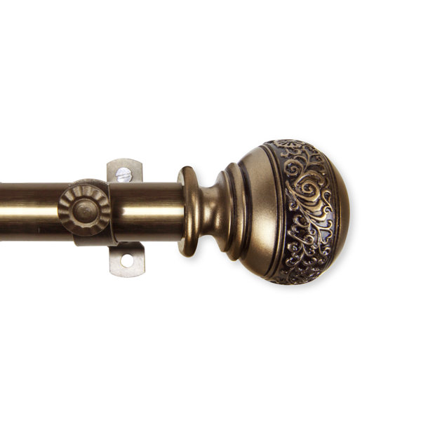Fleur De Lis Living Solon Single Curtain Rod & Reviews | Wayfair