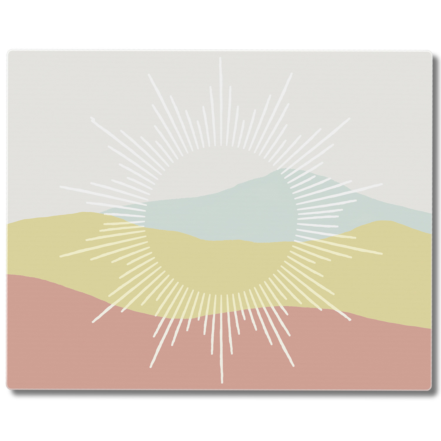 CounterArt Mohave Sun Rays 3mm Tempered Glass Cutting Board 10" x 8 ...