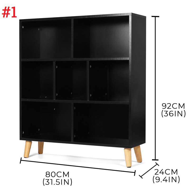 Hashtag Home Addison Geometric Bookcase & Reviews | Wayfair