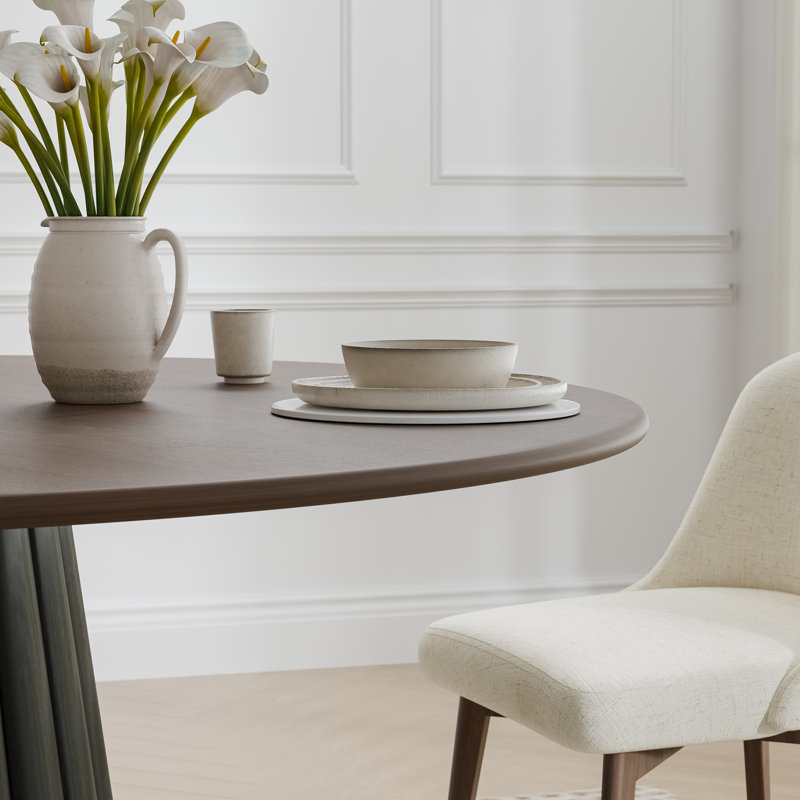 Ivy Bronx Round Dining Table, Modern Farmhouse Kitchen Table, Small ...