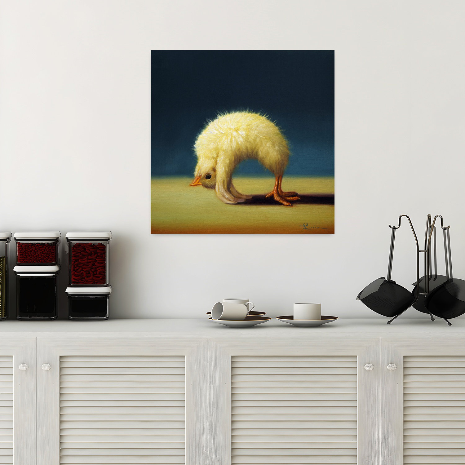 Ivy Bronx Yoga Chick Upward Bow Contemporary Bird Urban Art | Wayfair