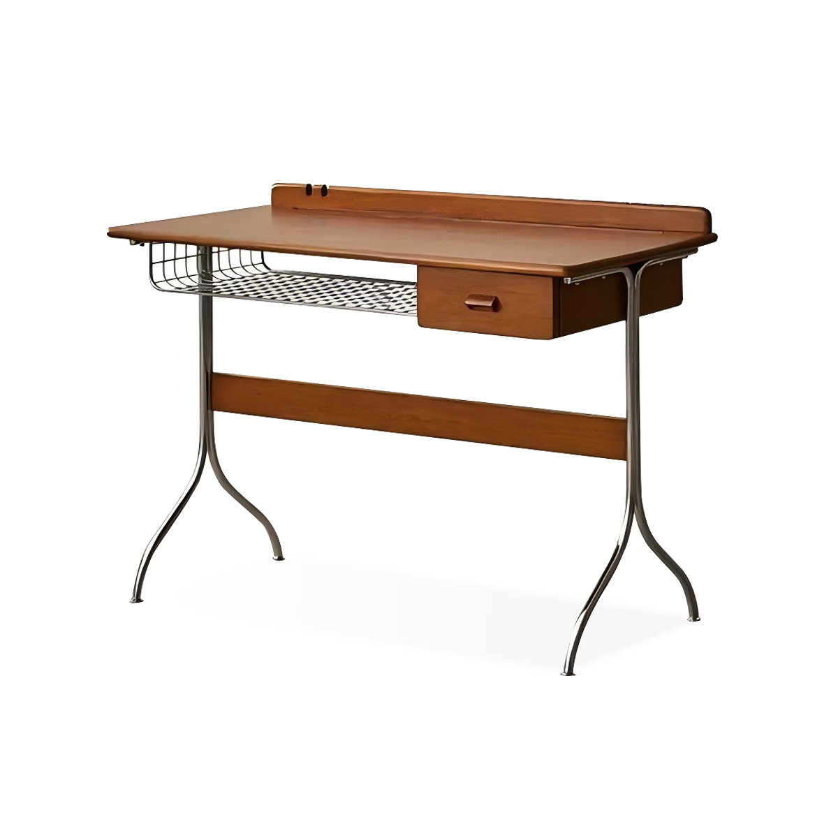 Orren Ellis Reddish Brown Rectangle Solid Wood Desks | Wayfair