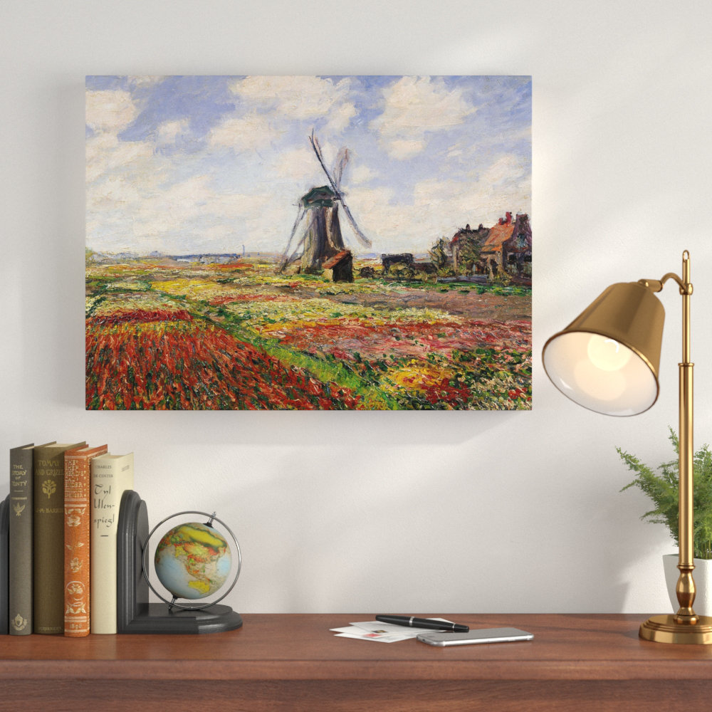 Vault W Artwork 'Tulip Fields in Holland, 1886' by Claude Monet Wrapped ...