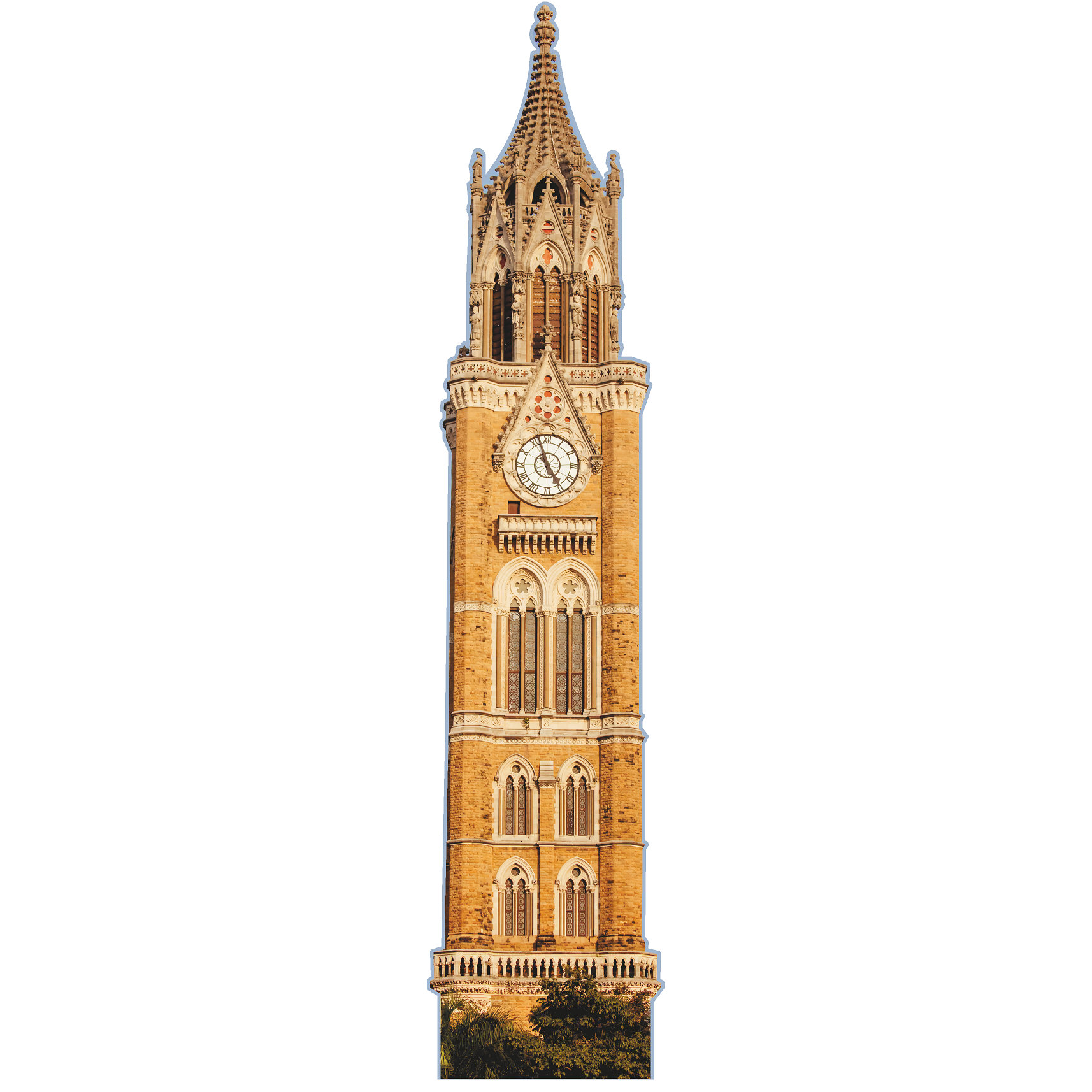 Wet Paint Printing Tour de l'horloge Rajabai Mumbai Inde carton debout ...