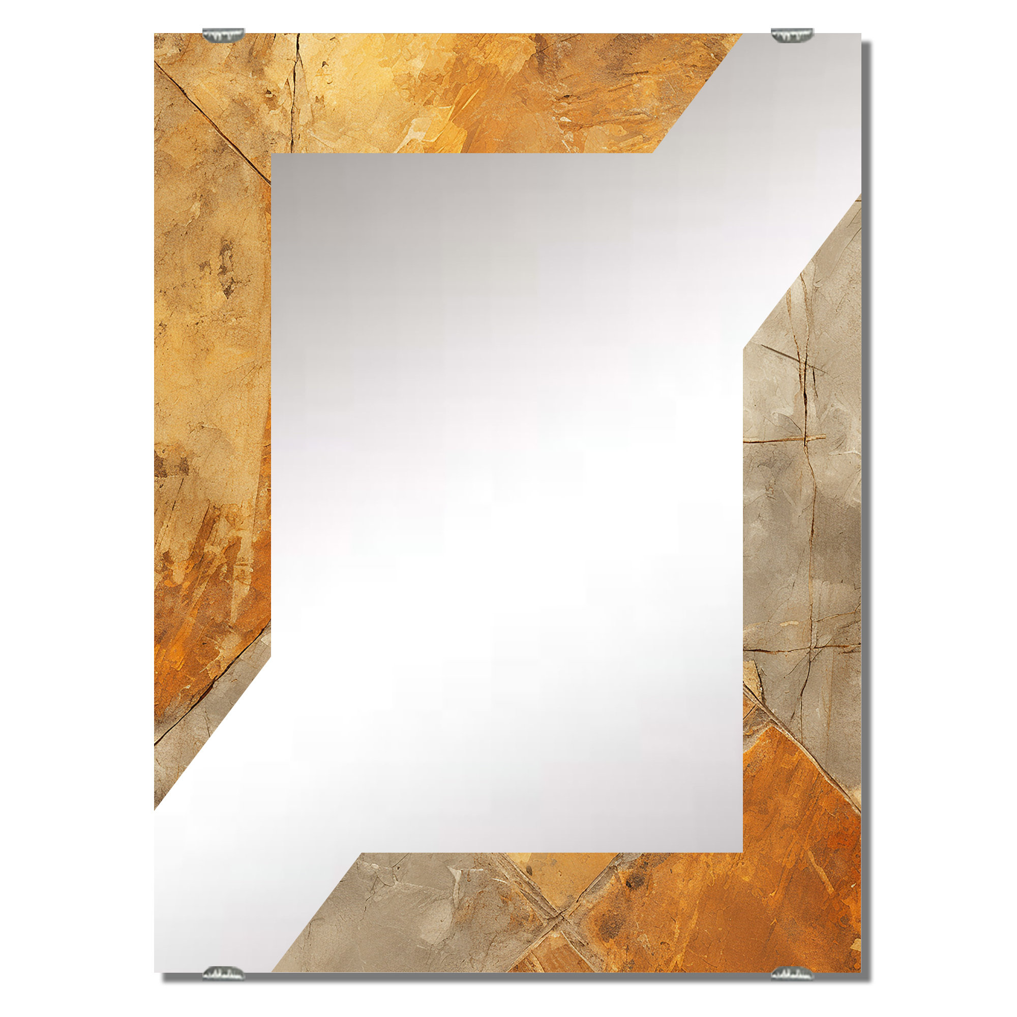 East Urban Home Devi - Abstract Tiles Wall Mirror MIR137414 | Wayfair