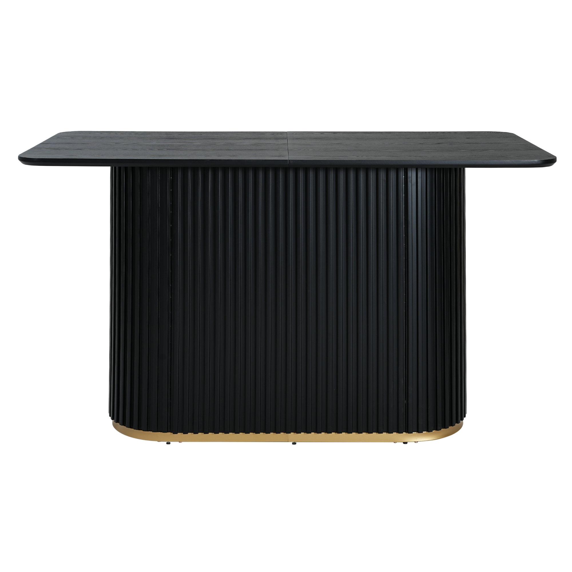 Orren Ellis Modern Black Mdf Dining Table, Industrial Style For Home ...