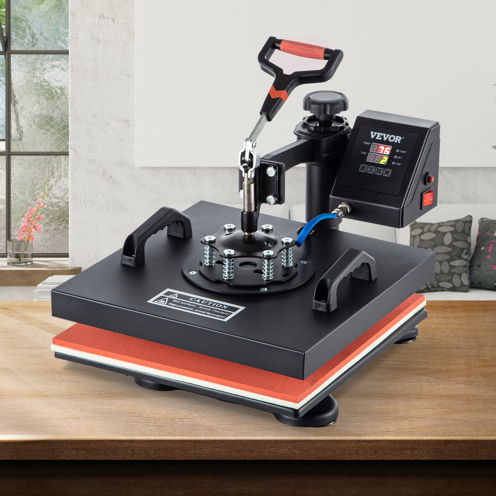 VEVOR 5 In 1 Heat Press Digital Clamshell Sublimation for DIY Mug Cap ...