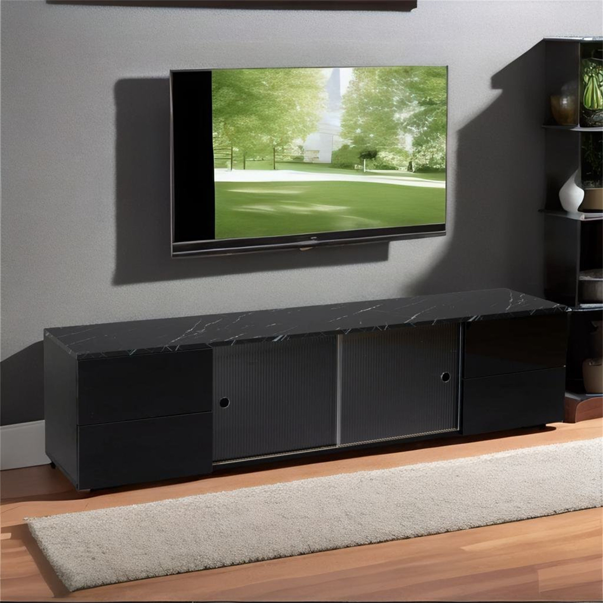 Ebern Designs Ailani 63'' W Storage Credenza | Wayfair