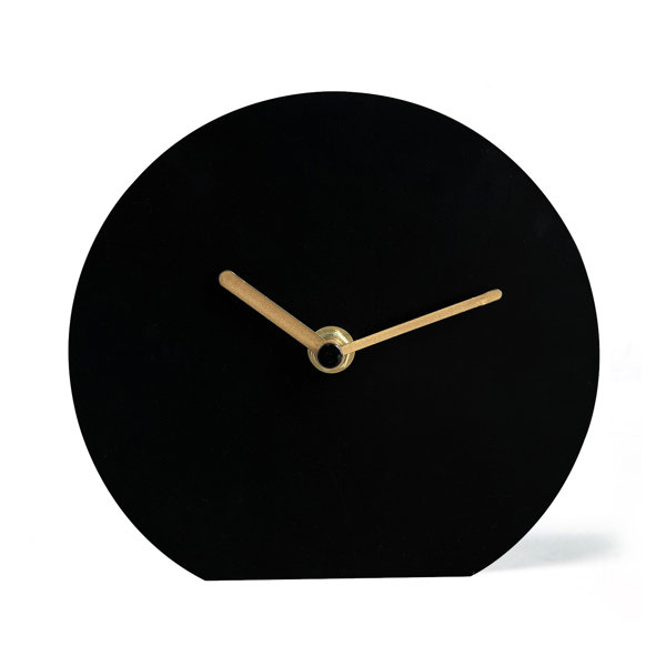 Mercer41 Analog Metal Quartz Tabletop Clock & Reviews | Wayfair