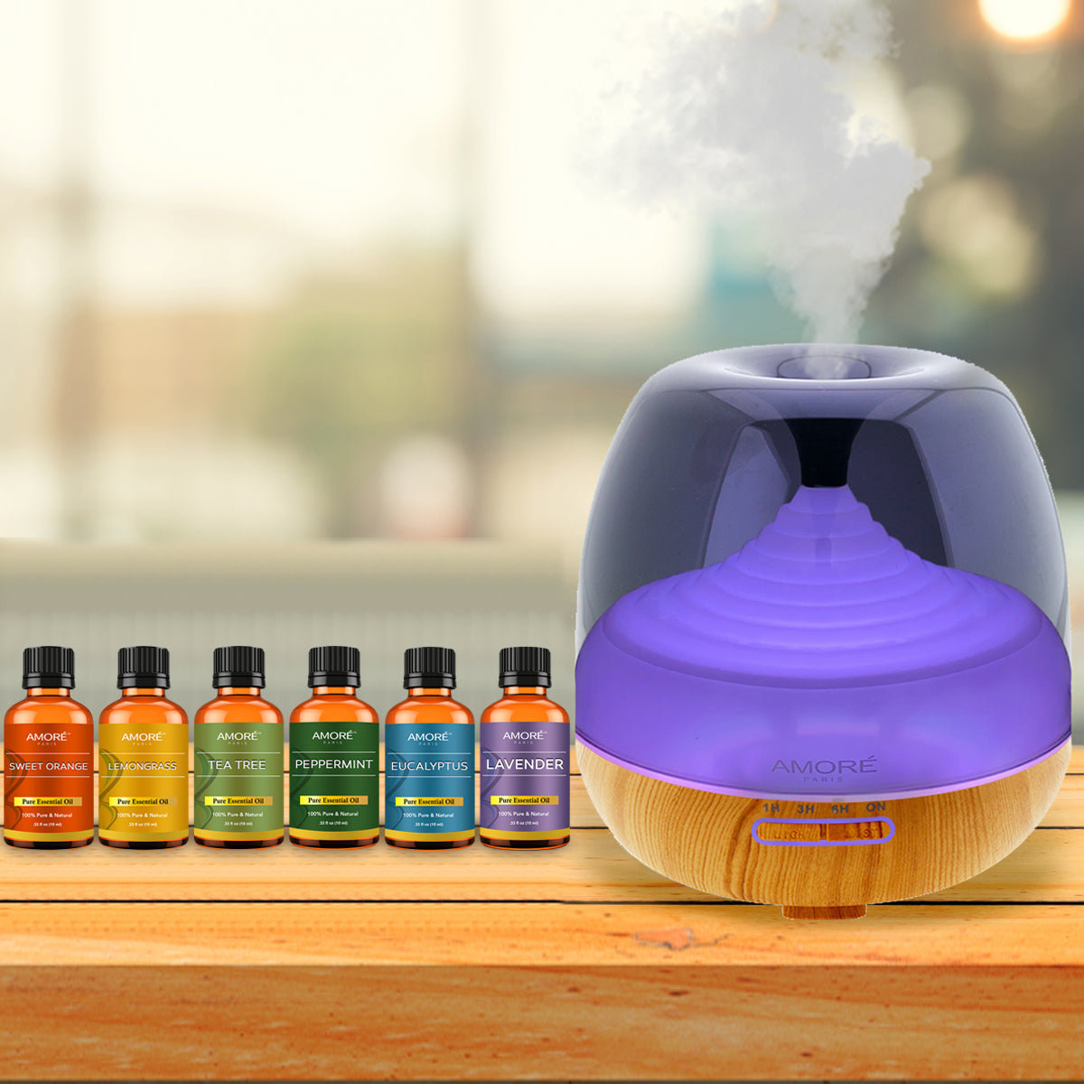 Amore Paris Premium Ultrasonic Aromatherapy Cool Mist Humidifier Diffuser | Wayfair