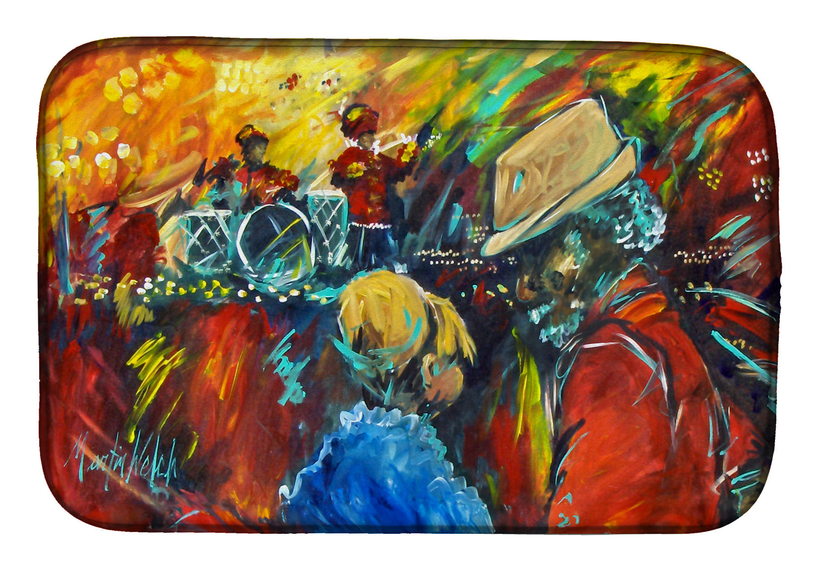 Caroline's Treasures Martin Welch New Artwork Drying Mat | Wayfair