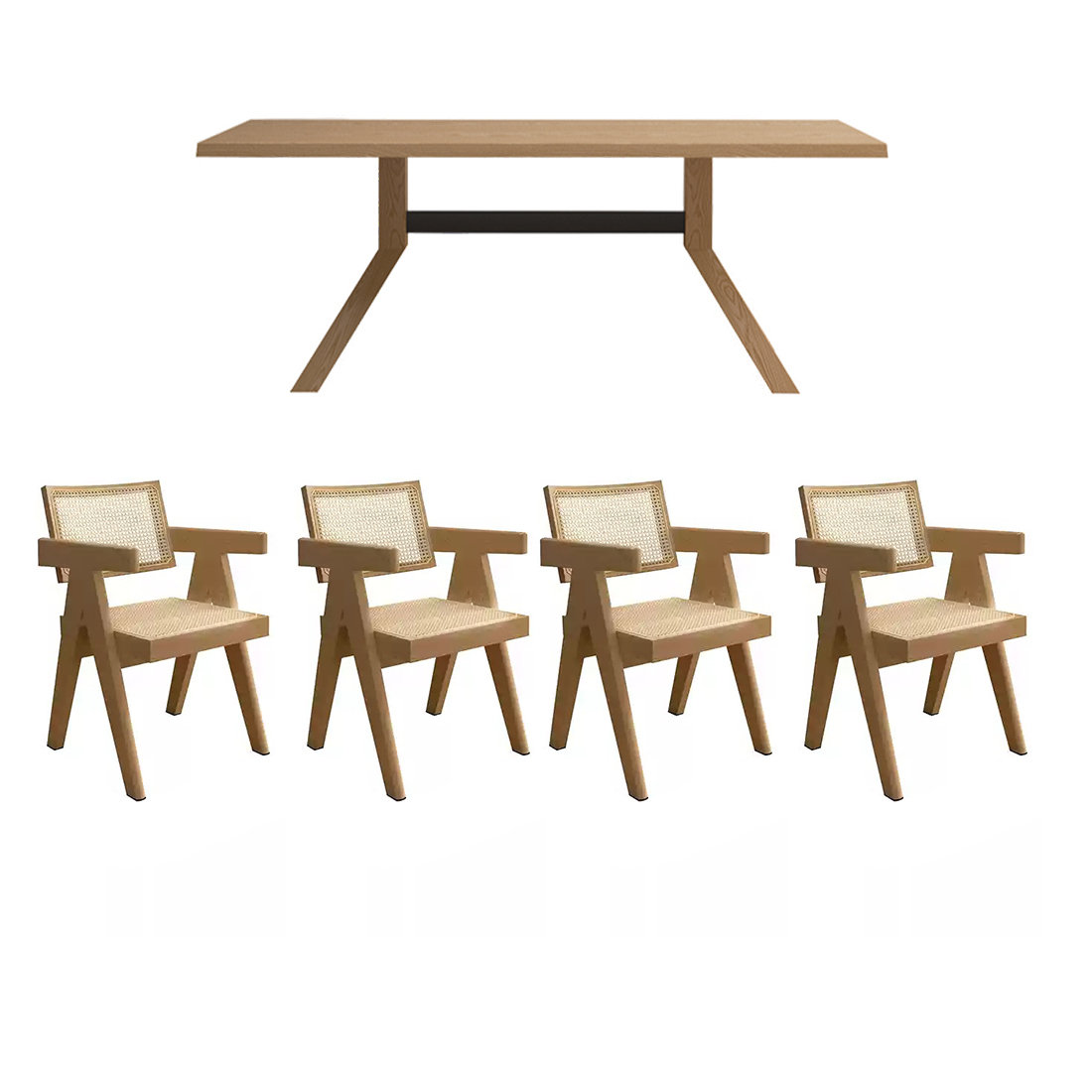 HomeLuxea Solid wood simple dining chair combination | Wayfair