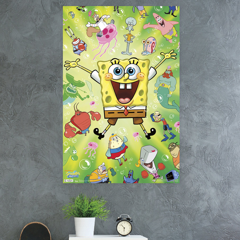 Trends International Spongebob - Burst Paper Print | Wayfair