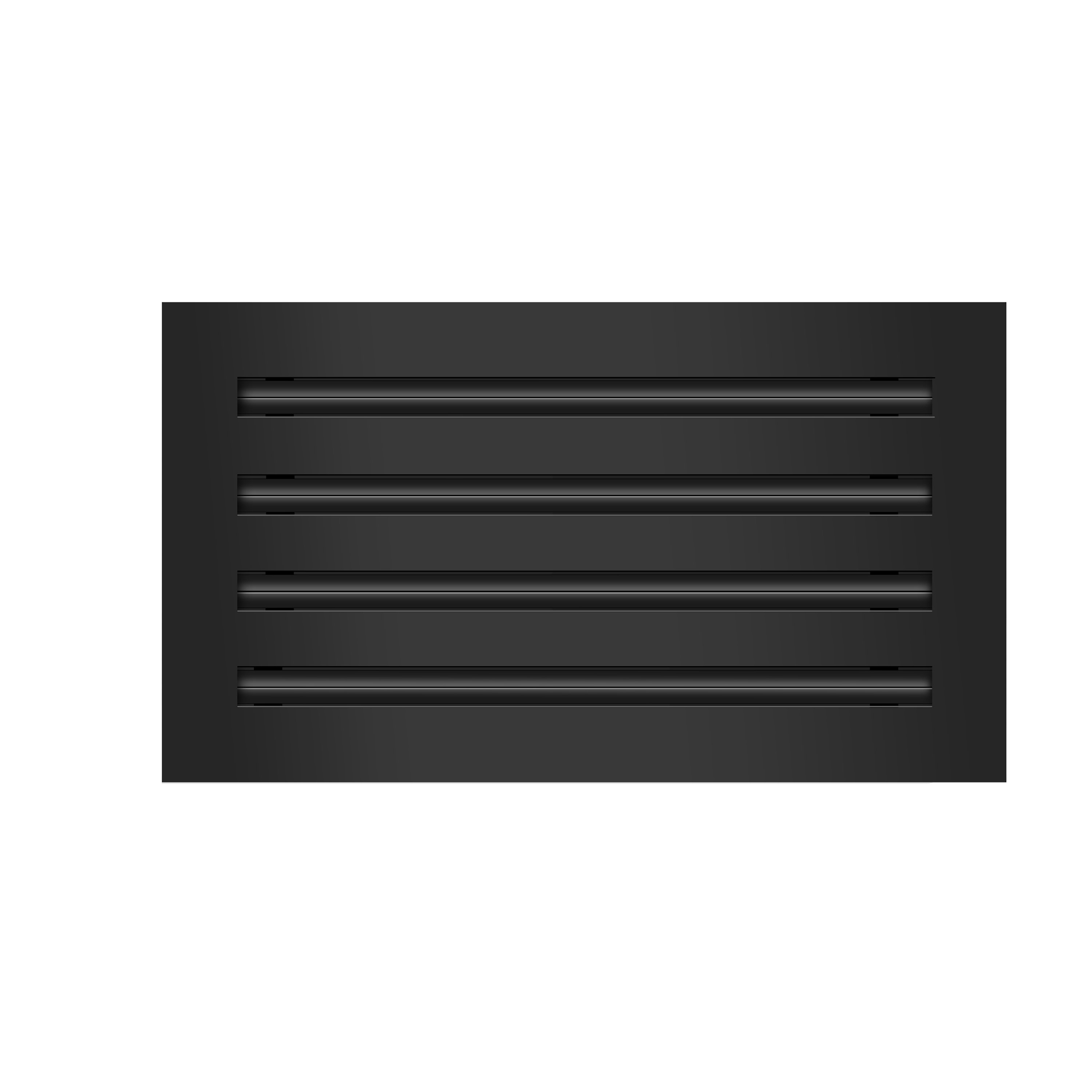 Texas Buildmart BUILDMART - 14x8 Black Modern AC Vent Cover - Standard ...