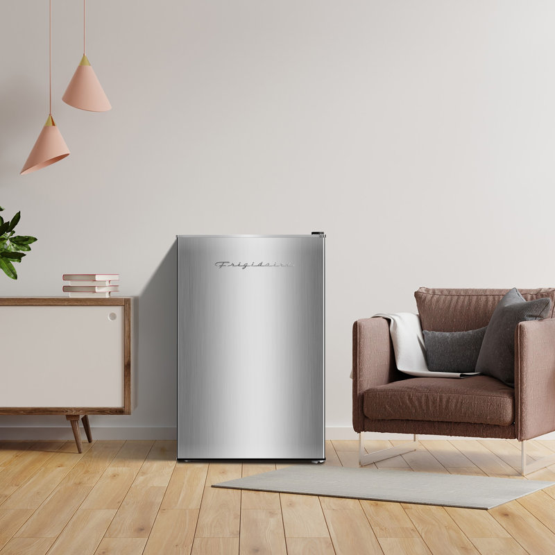 FRIGIDAIRE 3.2 Cu. Ft. Compact Fridge, Mini Refrigerator, Stainless ...