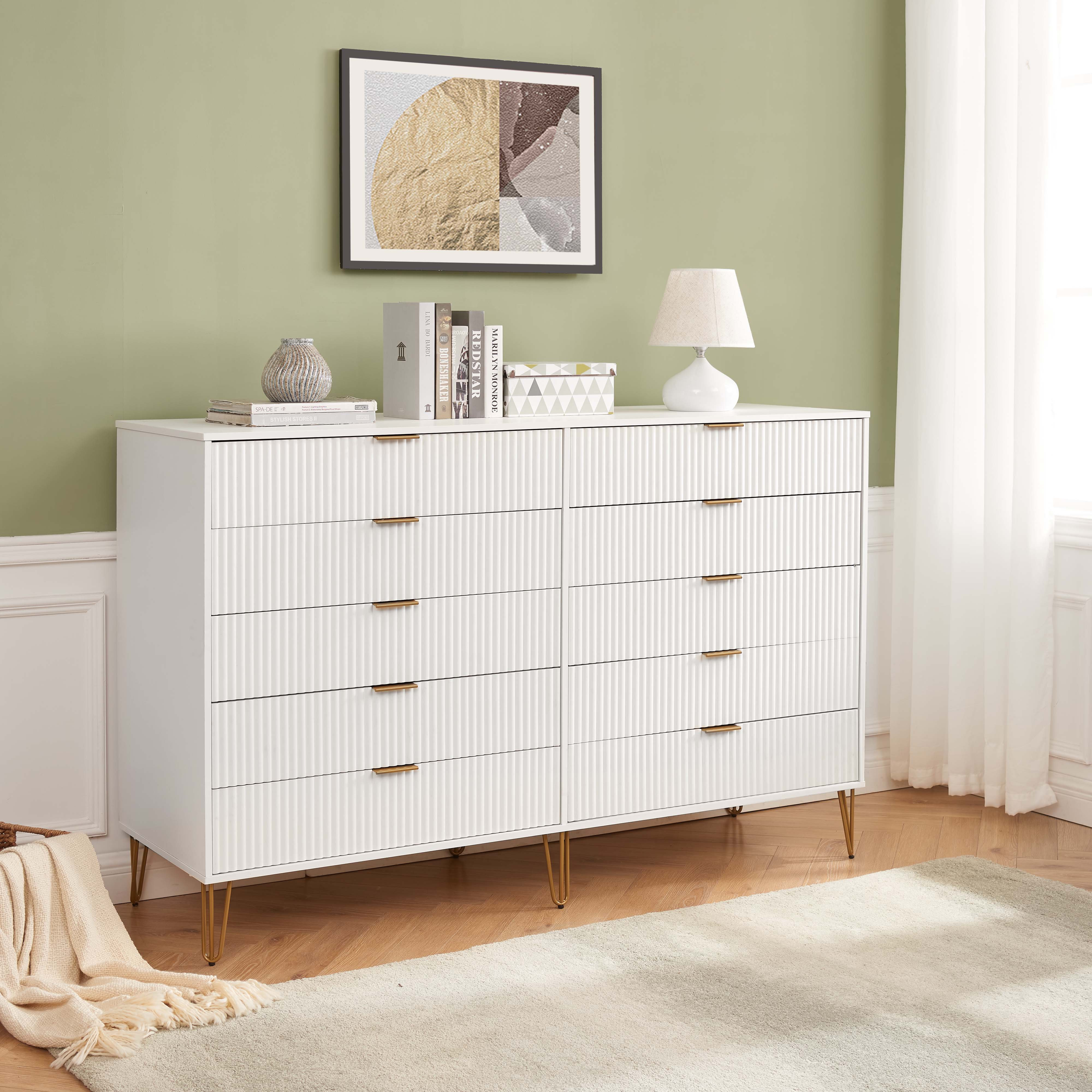 Manhattan Comfort 10 - Drawer Dresser & Reviews | Wayfair