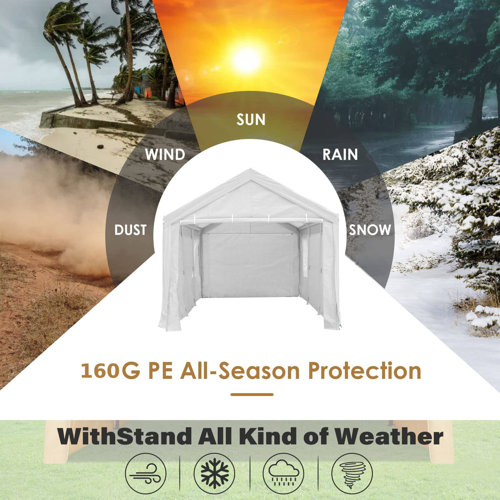 Himimi 10 Ft. W x 20 Ft. D Garage & Reviews | Wayfair