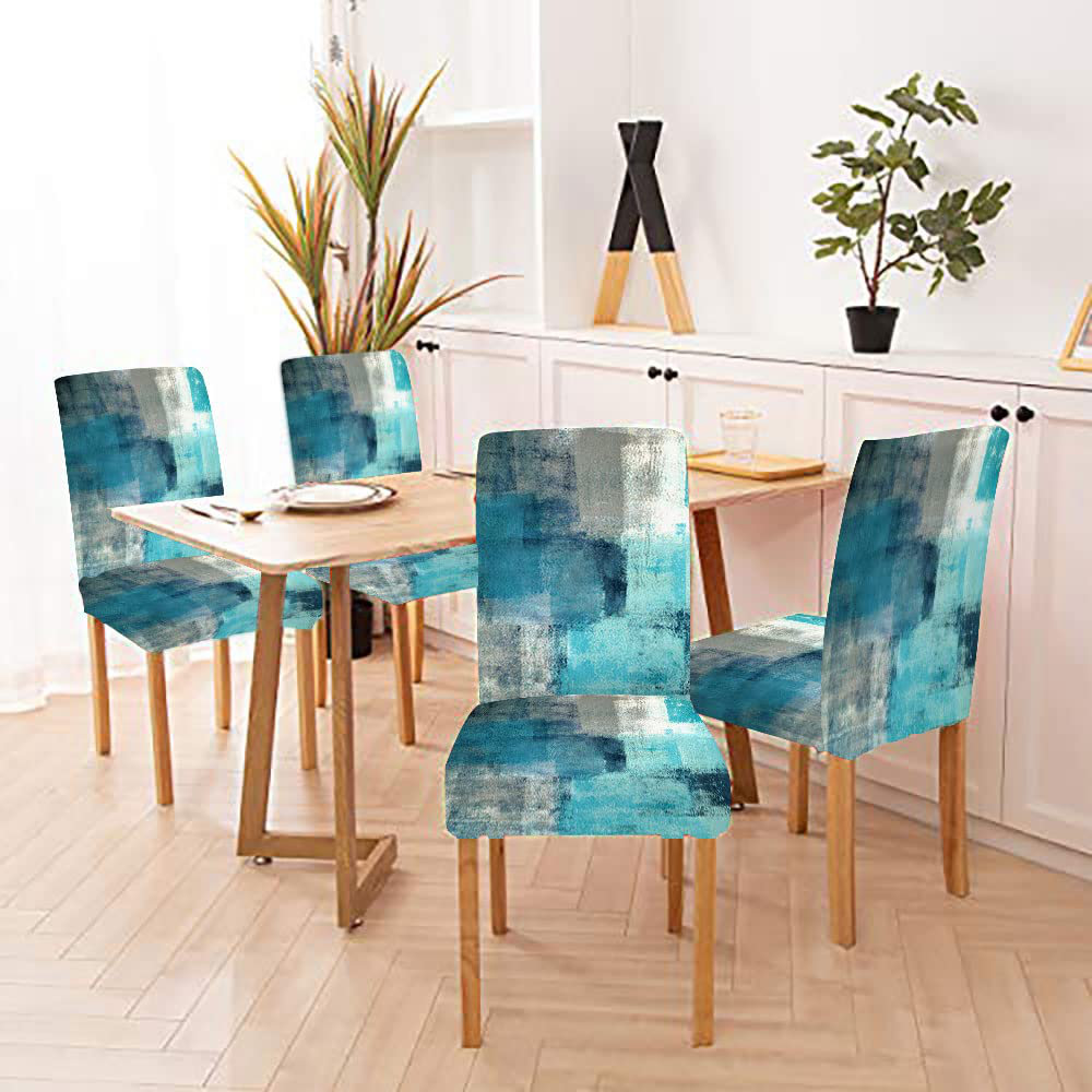 Latitude Run® Waterproof Chair Covers For Dining Room Set Of 4 Kitchen ...