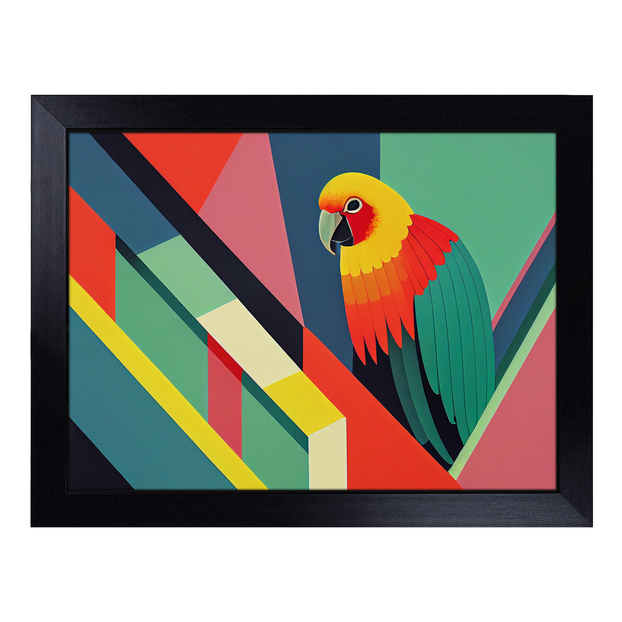 17 Stories Parrot Abstract Vol.1 Lap Tray with Cushion | Wayfair.co.uk