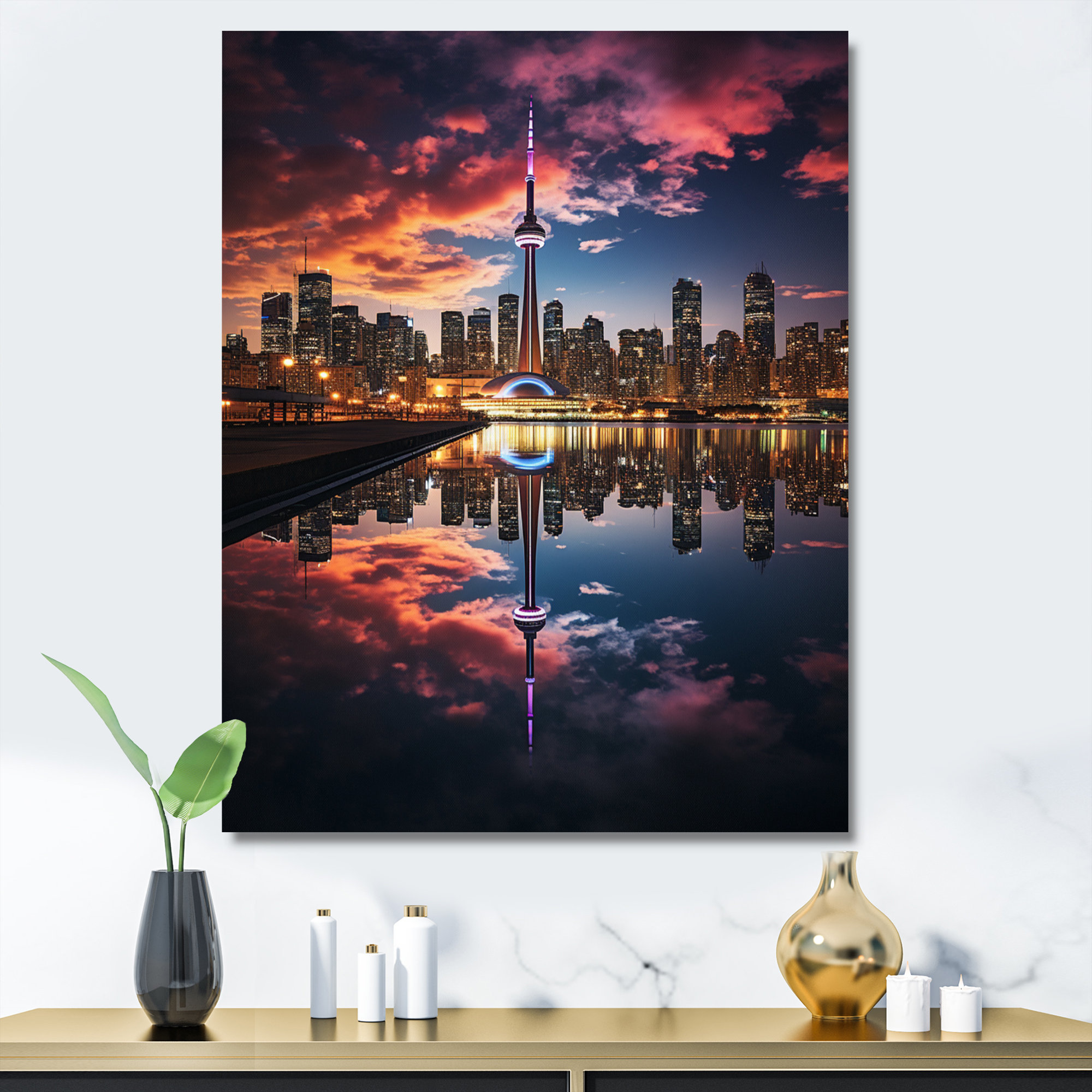 Winston Porter Lyncon Canada Toronto Reflections I On Canvas Print ...