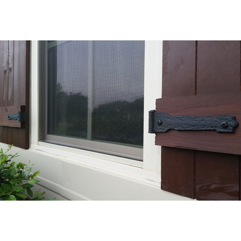 Atlantic Premium Shutters Flat Hinge: 0" Offset (Per Pair) | Wayfair
