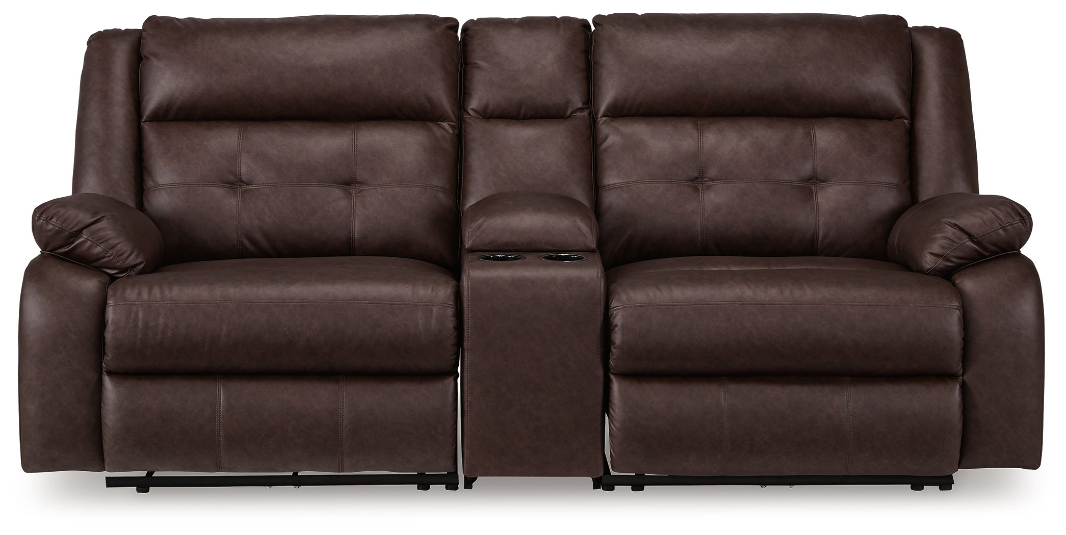 Hokku Designs Punch Up 3-Piece Power Reclining Sectional Loveseat with ...