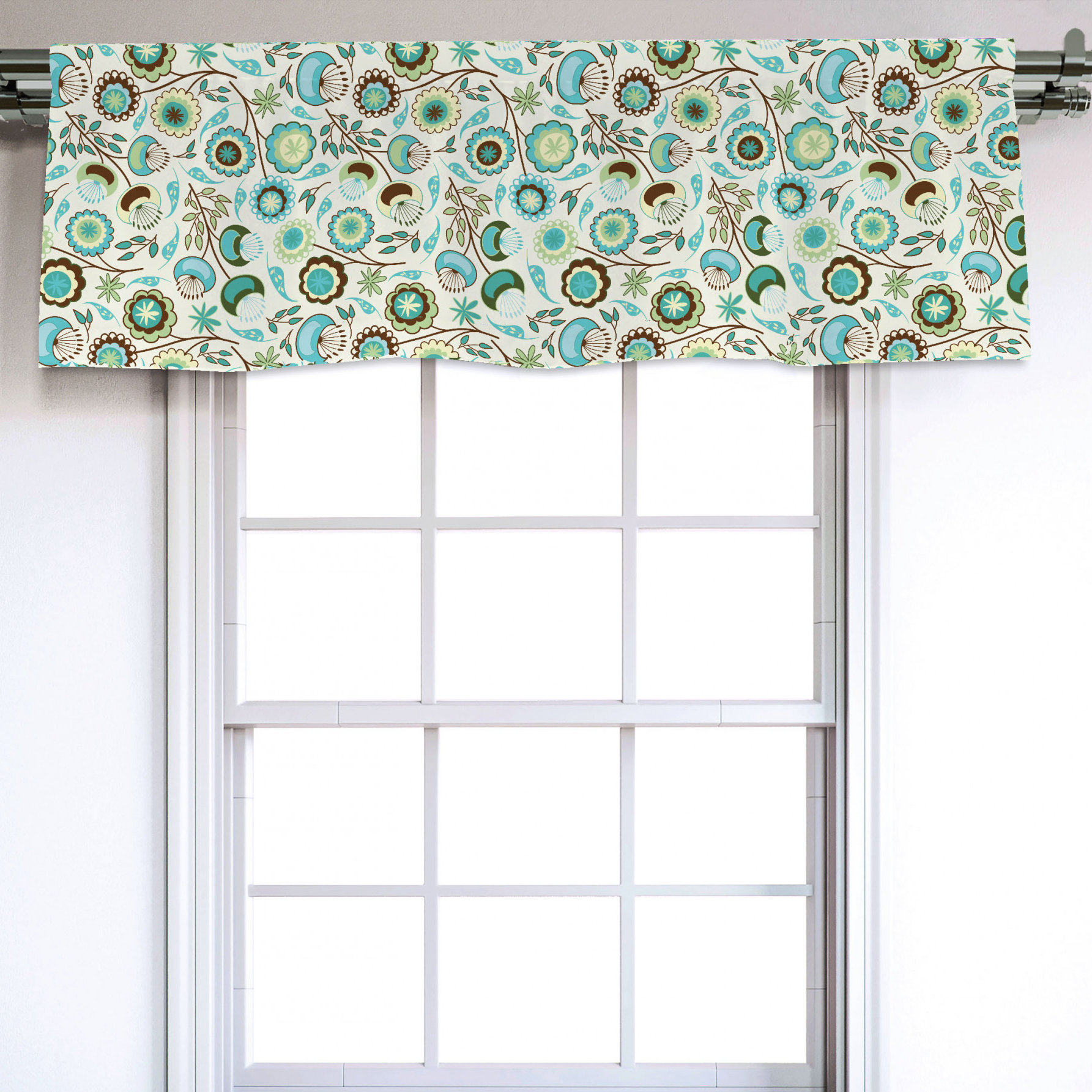 East Urban Home Retro 54" Window Valance | Wayfair