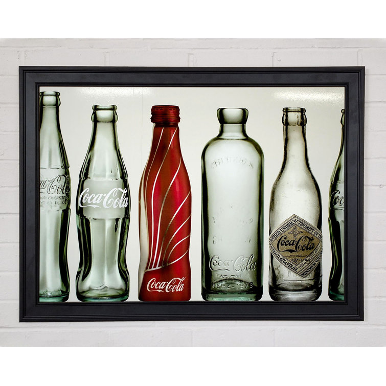 Ebern Designs Old Coca Cola Bottles - Single Picture Frame Art Prints ...