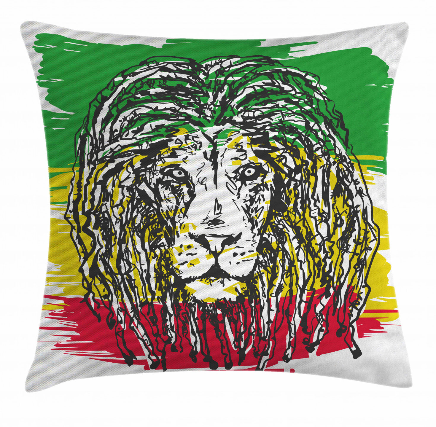 Ambesonne Rasta Indoor / Outdoor 26" Throw Pillow Cover | Wayfair