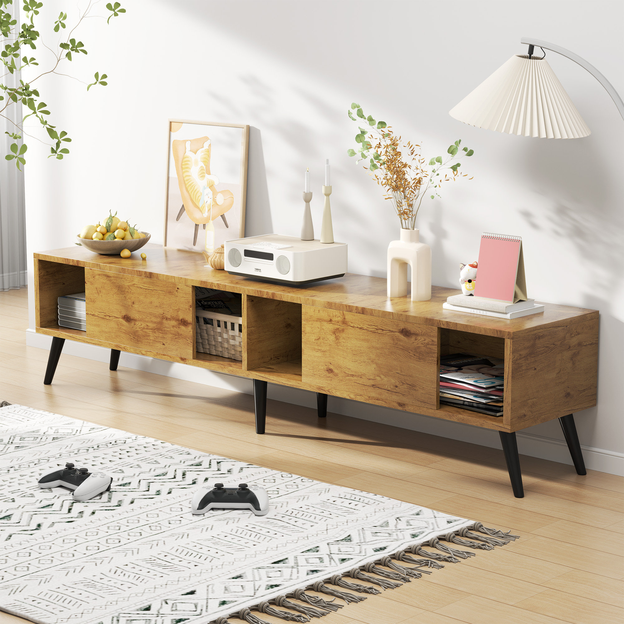 Corrigan Studio Lakeska TV Stand for TVs up to 80" & Reviews - Wayfair ...