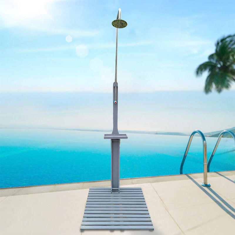 Beniar Outdoor Shower Wood Outside Shower ,Outdoor Pool Shower with ...