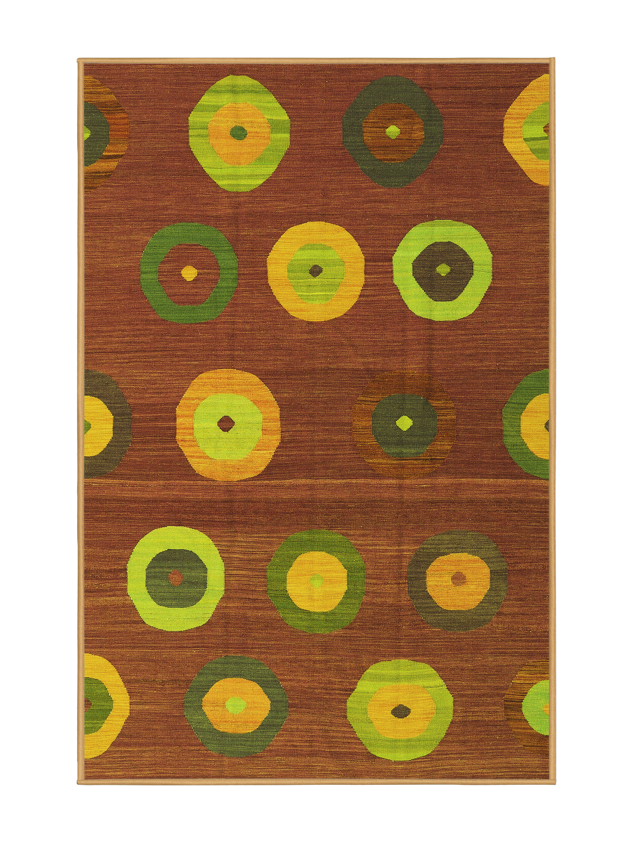 Union Rustic Contemporary 2783 Yellow Machine Washable Area Rugs | Wayfair