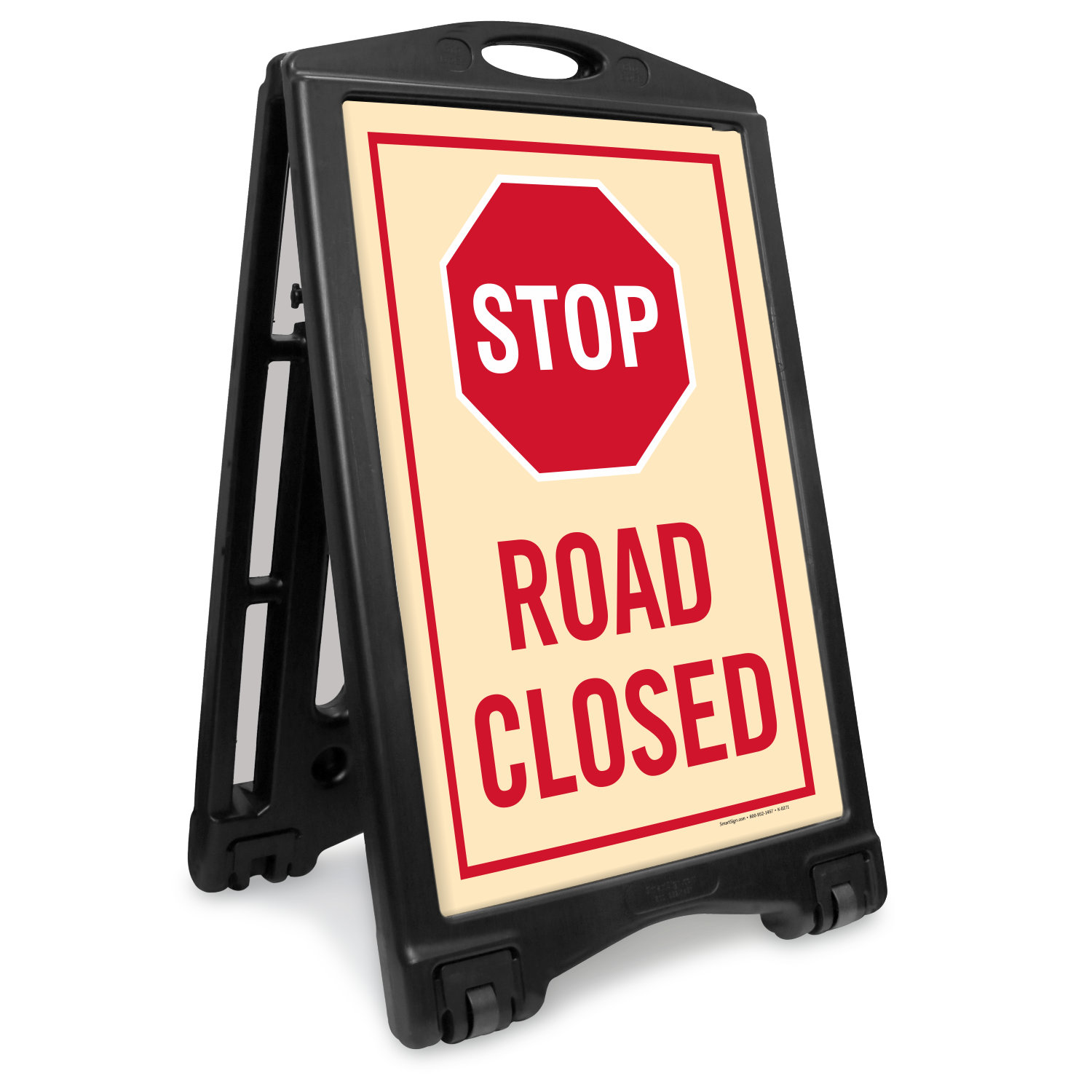 SmartSign STOP Road Closed Portable Sidewalk Sign | Wayfair