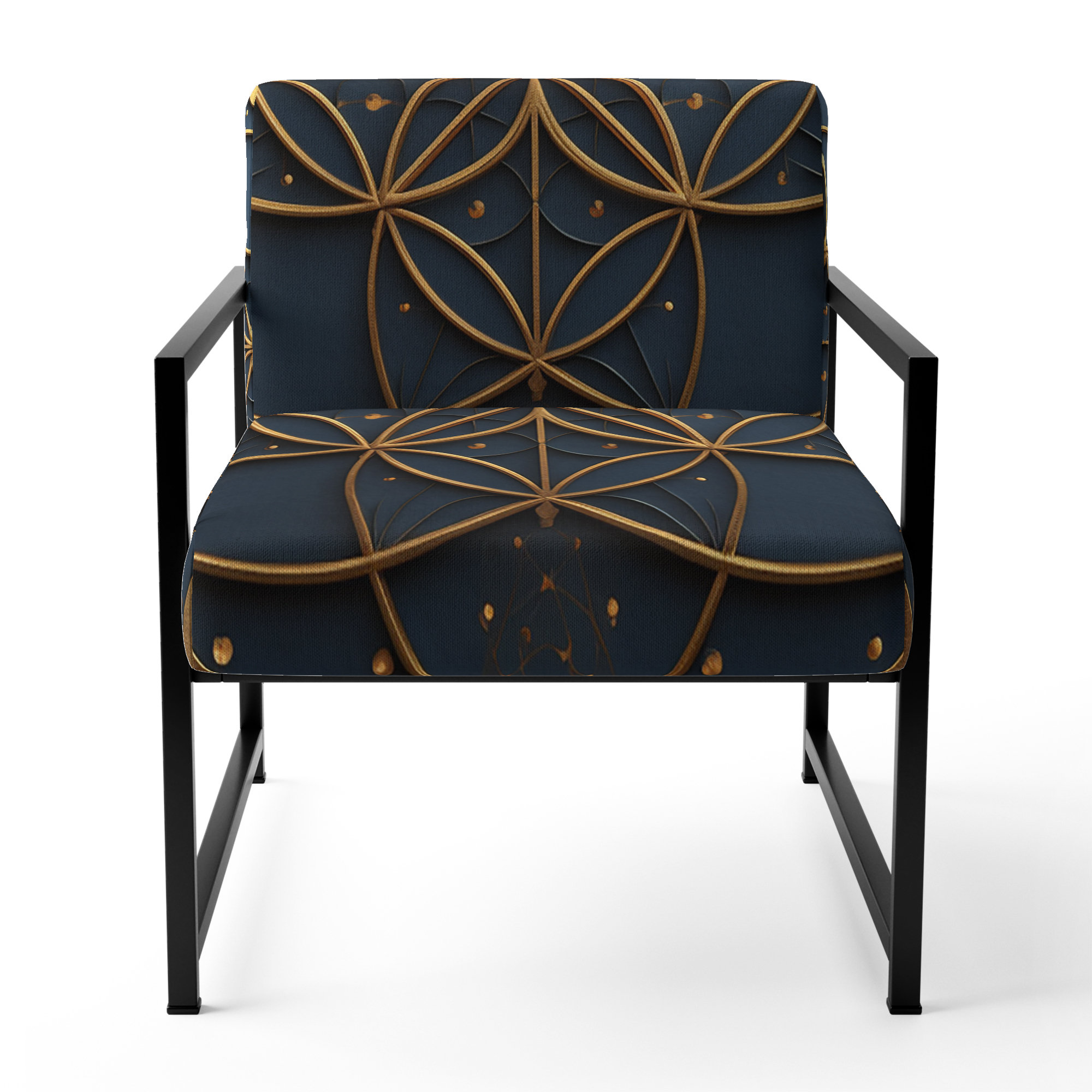 East Urban Home Sacramental Blue Sacred Geometry Seal I - Upholstered ...