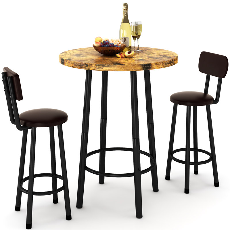 Millwood Pines Akillies 3 - Piece Dining Set & Reviews | Wayfair