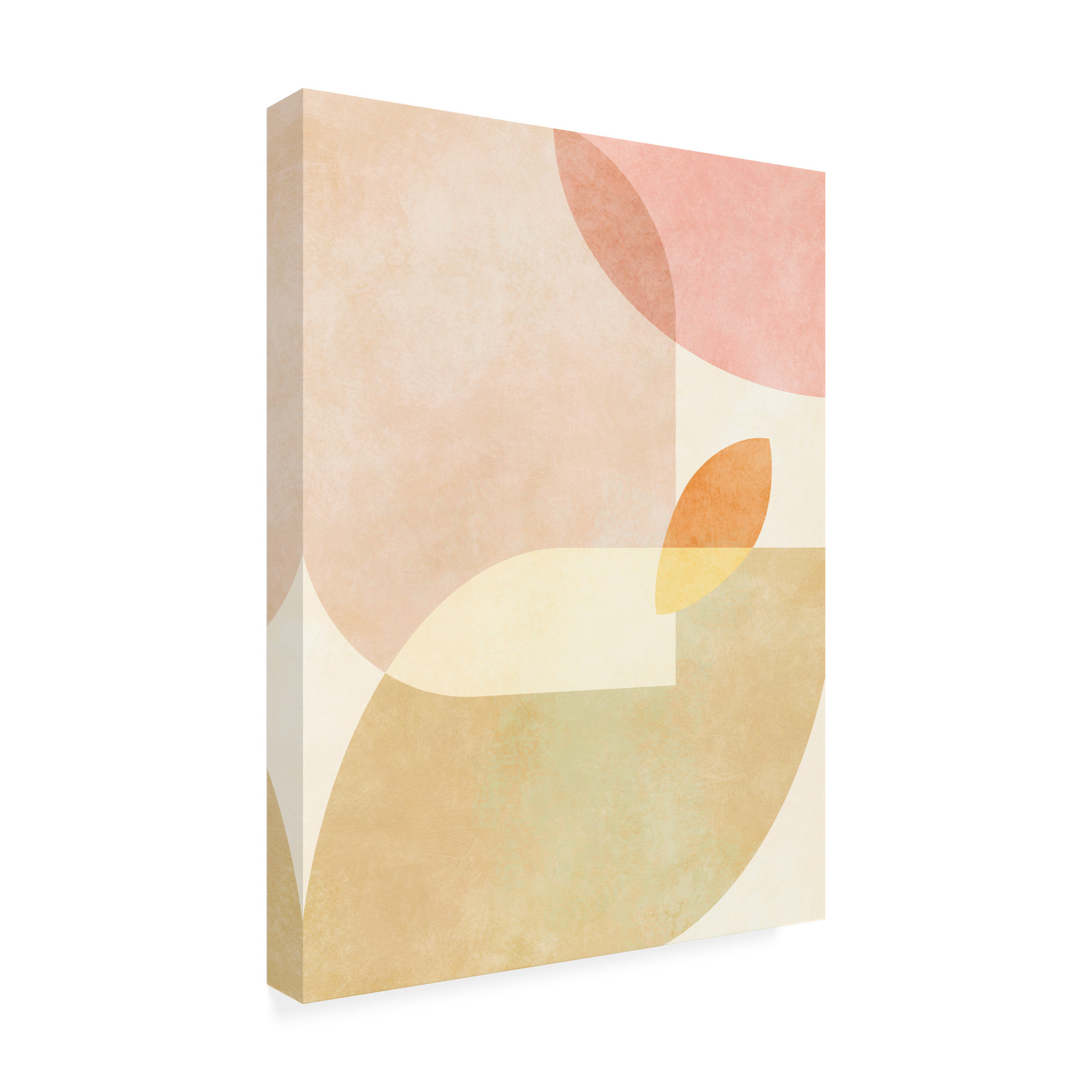 Trademark Fine Art Modern & Contemporary Aqua Shapes 4 On Canvas Print ...