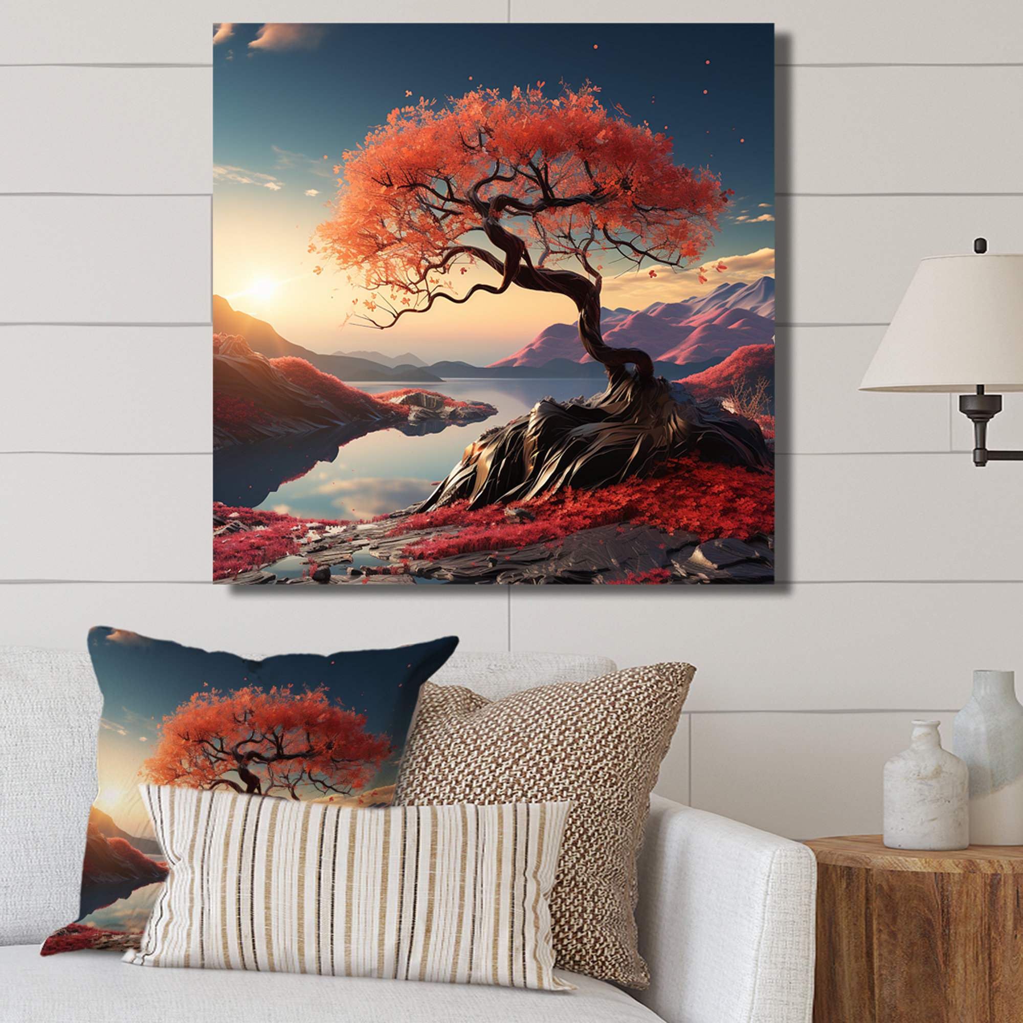 Millwood Pines Maple Tree with Graceful Curves II - Print | Wayfair