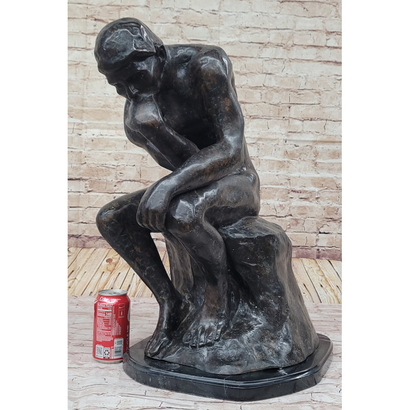 Bronzhaus The Thinker Thinking Man Auguste Rodin Bronze Statue ...