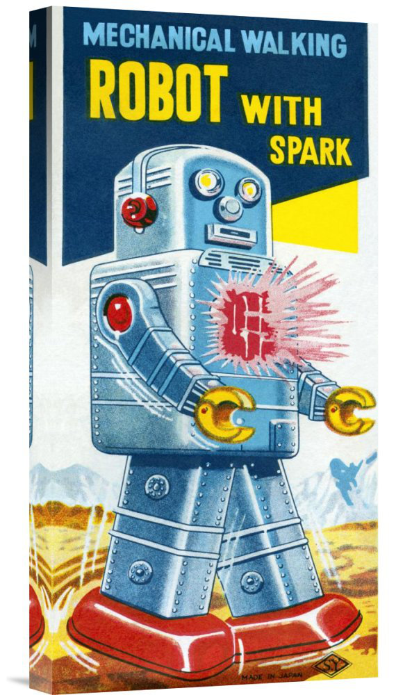 Global Gallery 'Mechanical Walking Robot with Spark' by Retrobot ...